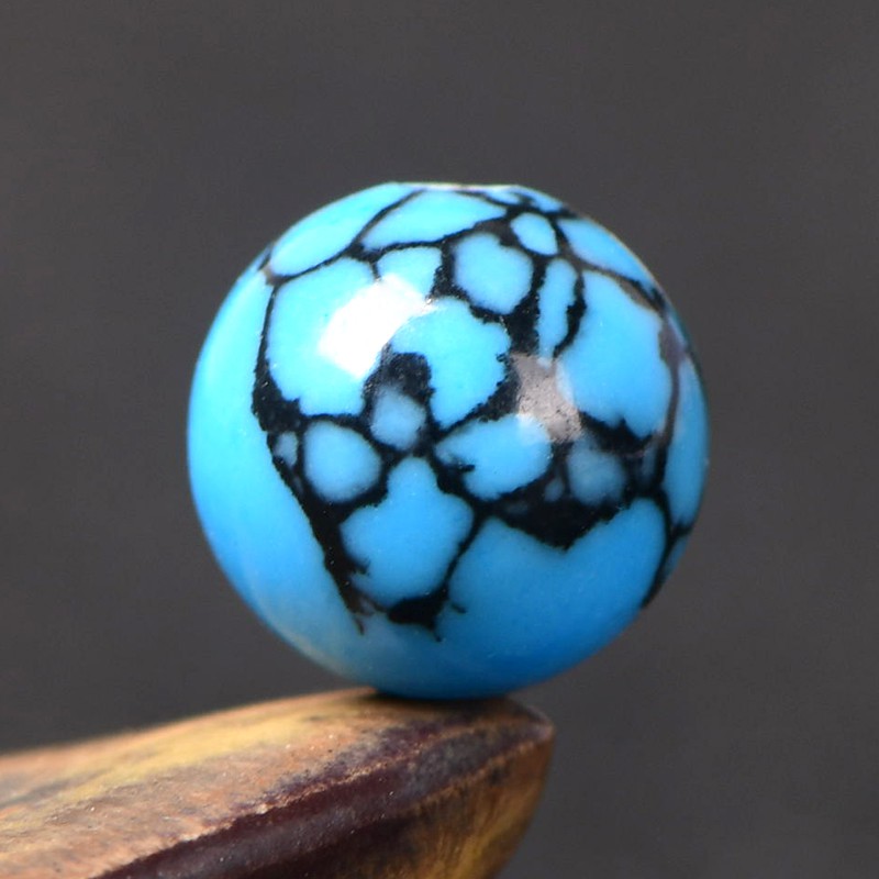 4A Natural Blue Turquoise Quartz Crystal Single Bead DIY Jewelry ...