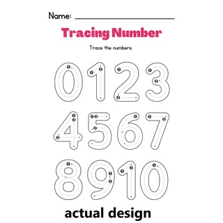 Educational learning materials for kids Laminated A4 Size Chart TRACING ...