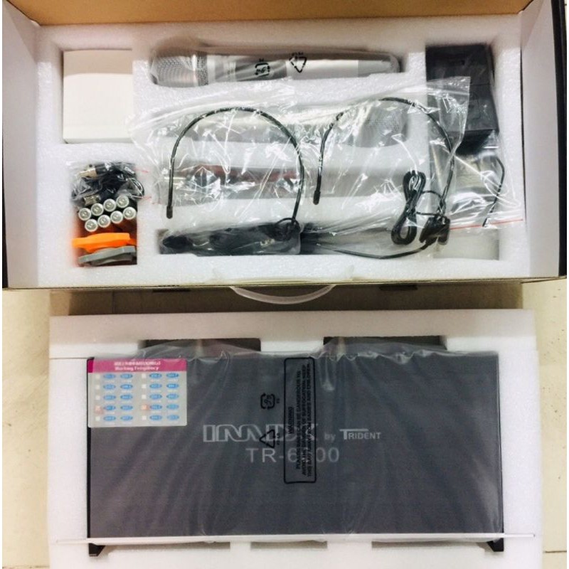 IMIX TR-6000 4Channels UHF Wireless Microphone/Lapel Mic TR6000 ...