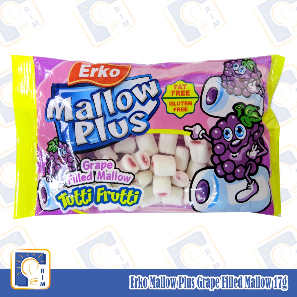 Erko Mallow Plus Grape Filled Mallows 17g | Shopee Philippines