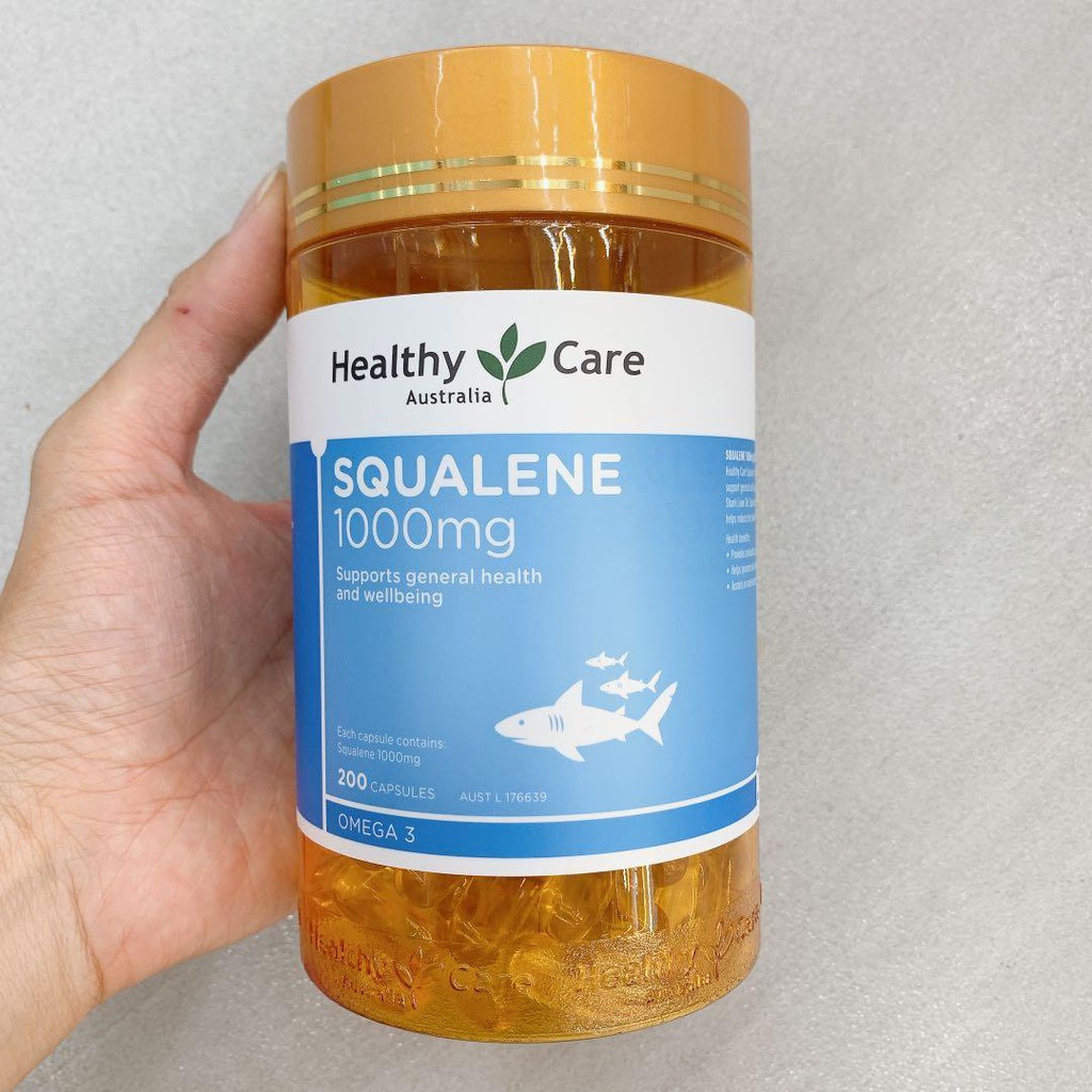 Healthy Care Squalene 1000mg 200 Capsules | Shopee Philippines