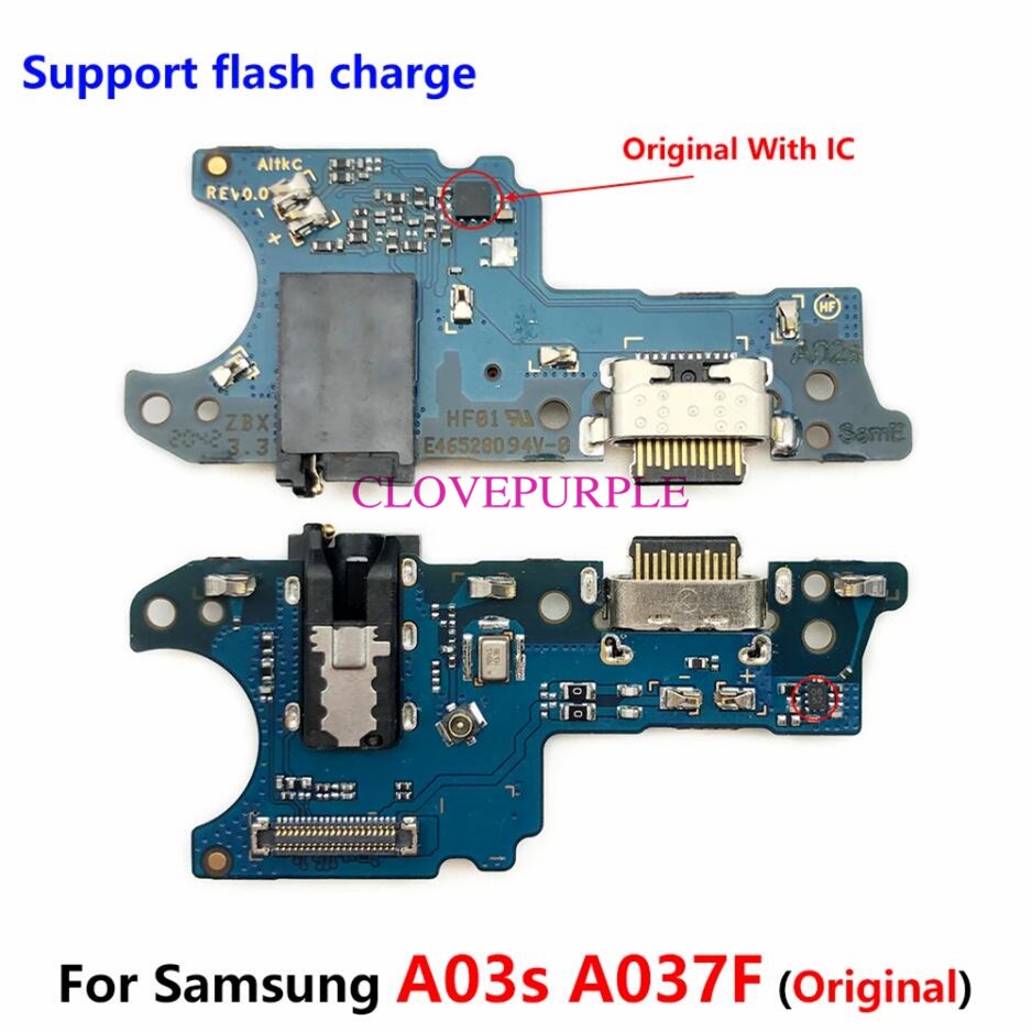 1pcs Charger Board PCB Flex For Samsung A03S A037 A037F SM-A037F USB Port Connector Dock ...