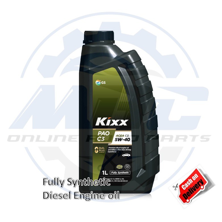 Kixx PAO C3 5W-40 1 Liter Diesel Engine Oil | Shopee Philippines