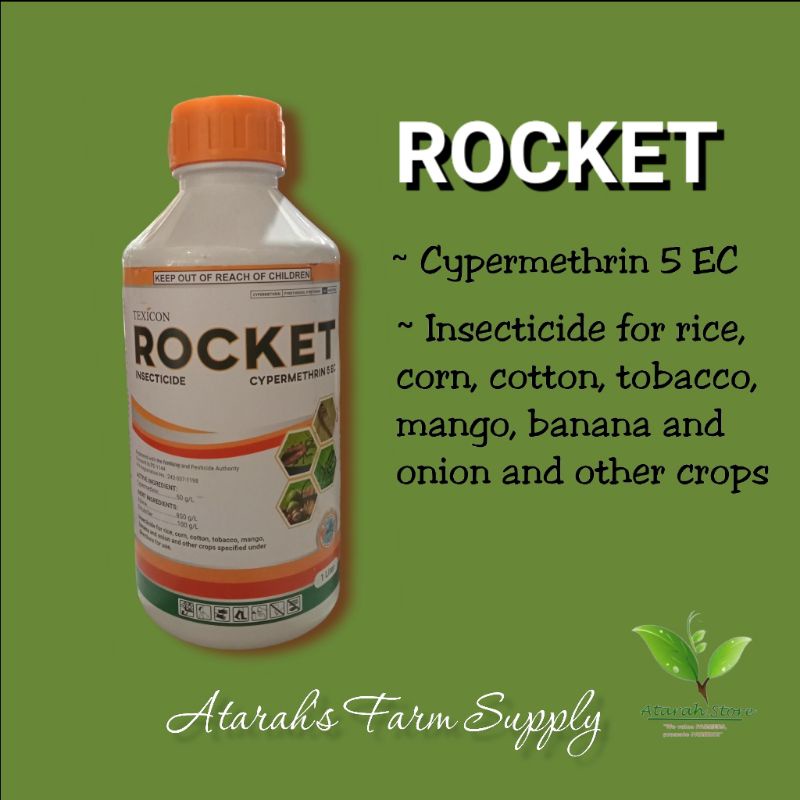 COD! ROCKET INSECTICIDE 1L (Cypermethrin) | Shopee Philippines