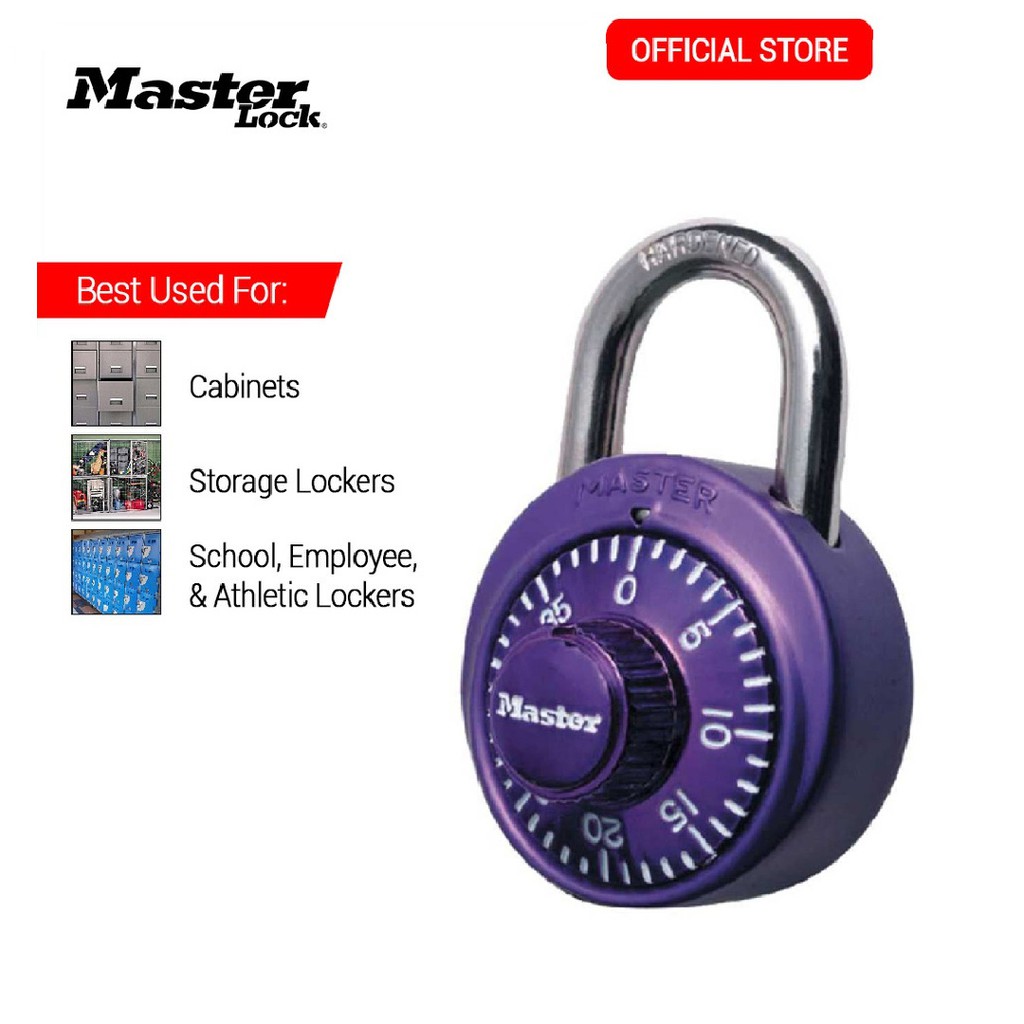 Master Lock Dial Combination Padlock (Purple) | Shopee Philippines