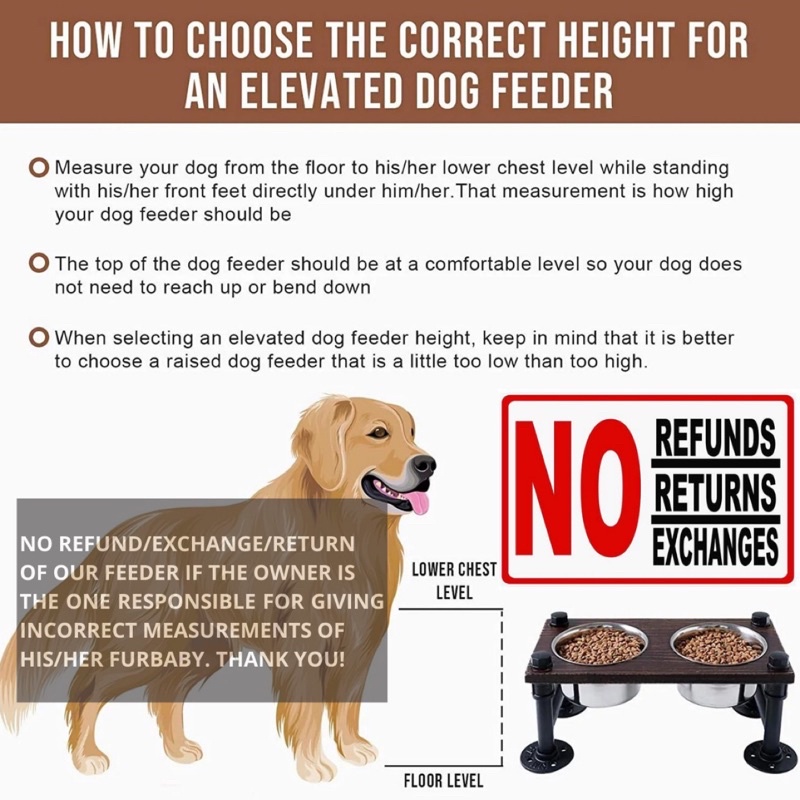 How Do You Measure A Dog For A High Feeder