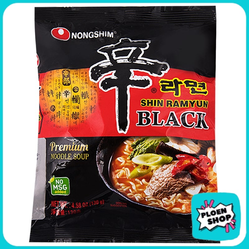 Nong Shim Shin Beef Ramyun Black 130g. Nongshim Instant Noodles Flavor ...