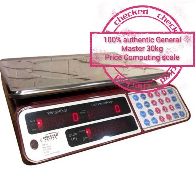 [ REDUCTION PHP 50.00 ] General Master Price Computing Scale 30kg ...