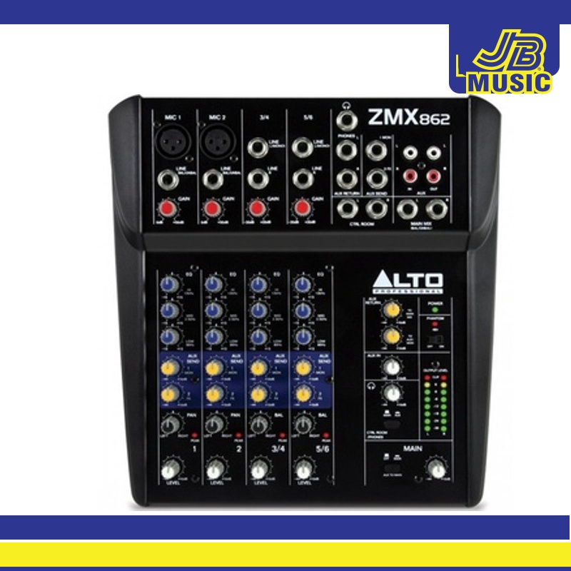ALTO - ZMX862 "6 Channel Compact Mixer"(Digital Mixer)(Professional ...