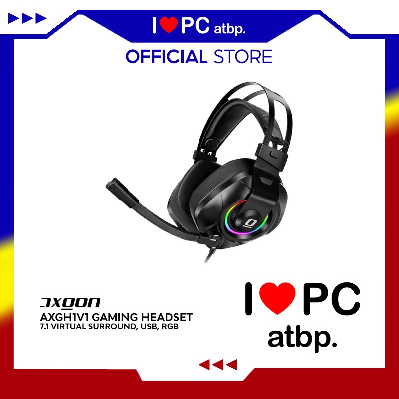 Axgon RGB Gaming Headset, AXGH1V1, 50mm drivers, 7.1 Virtual Surround ...
