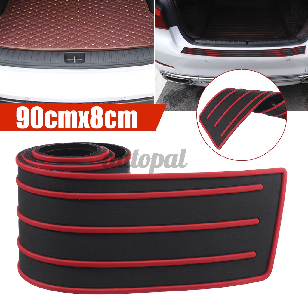 Universal Car Rear Trunk Sill Bumper Guard Protector Rubber Pad Cover ...