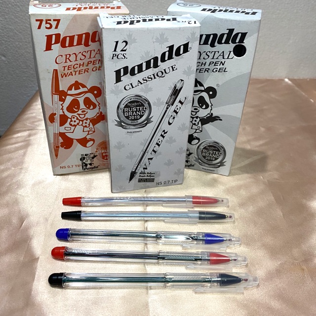 3pcs Panda Water Gel Pen Classique / Crystal | Shopee Philippines