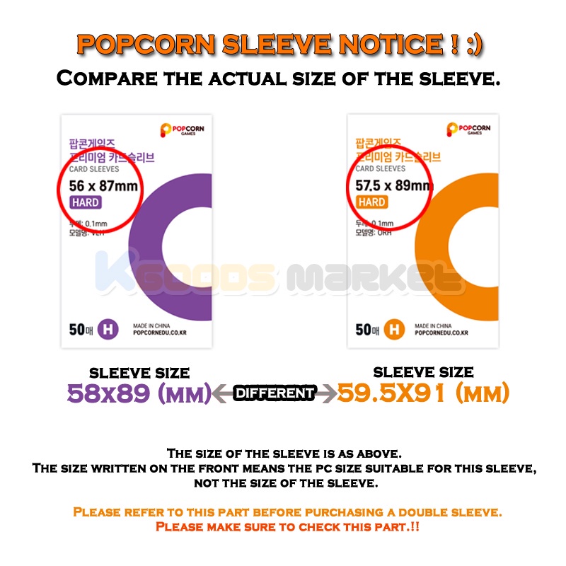 Hard Popcorn Sleeves Photocard Sleeves Kpop Star BTS ENHYPEN SEVENTEEN AESPA BLACKPINK Sleeve on ...