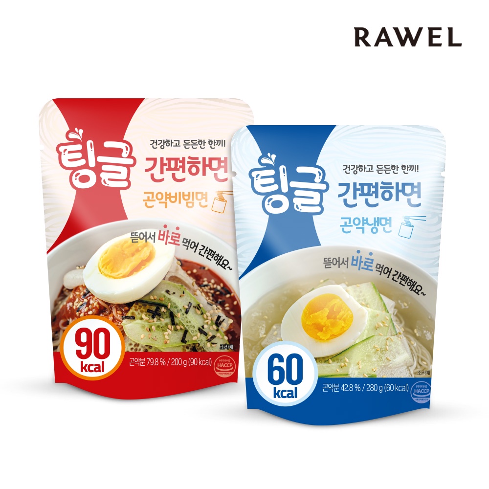 RAWEL Tingle 60,90kcal Konjac Naengmyeon Korea Cold Noodle Light Food ...