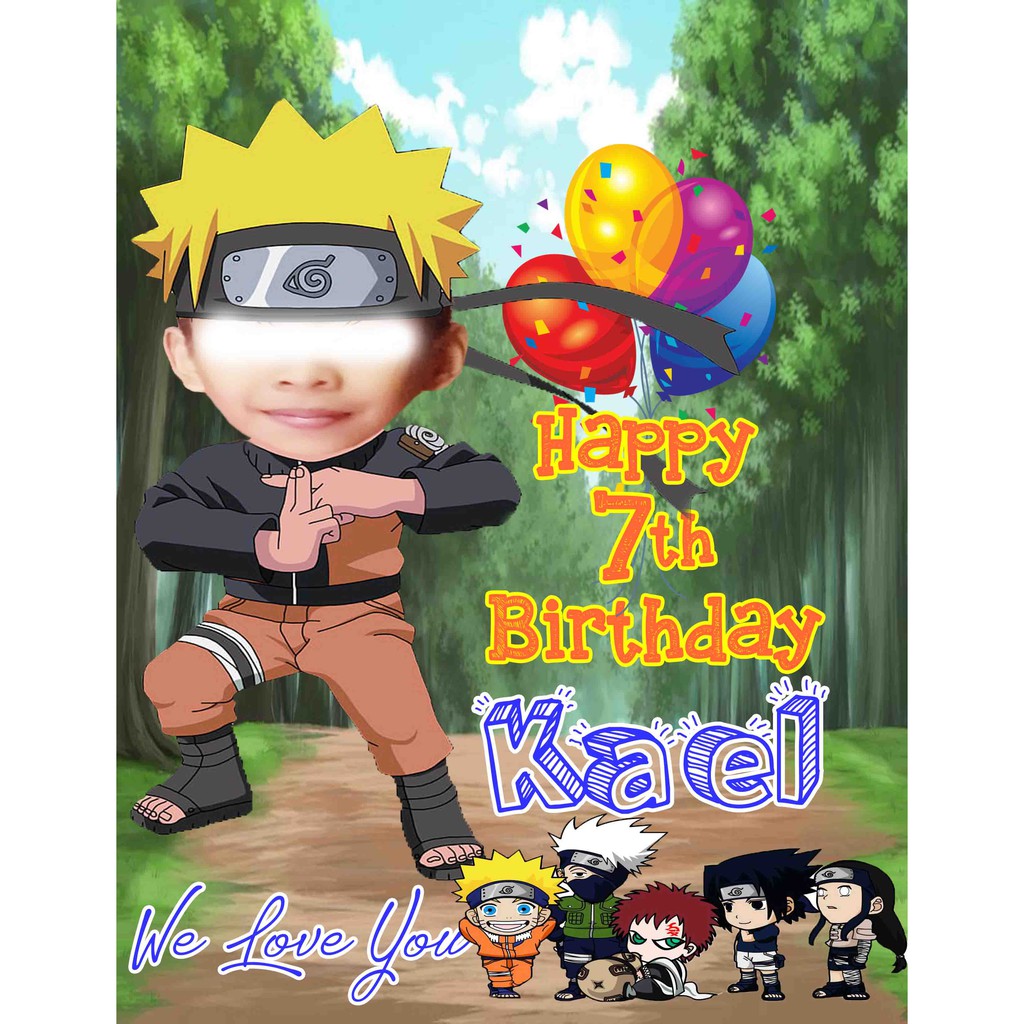 CAKE TOPPER-Naruto/Kakashi/Sasuke/Hinata/Tsunade/Sakura | Shopee ...