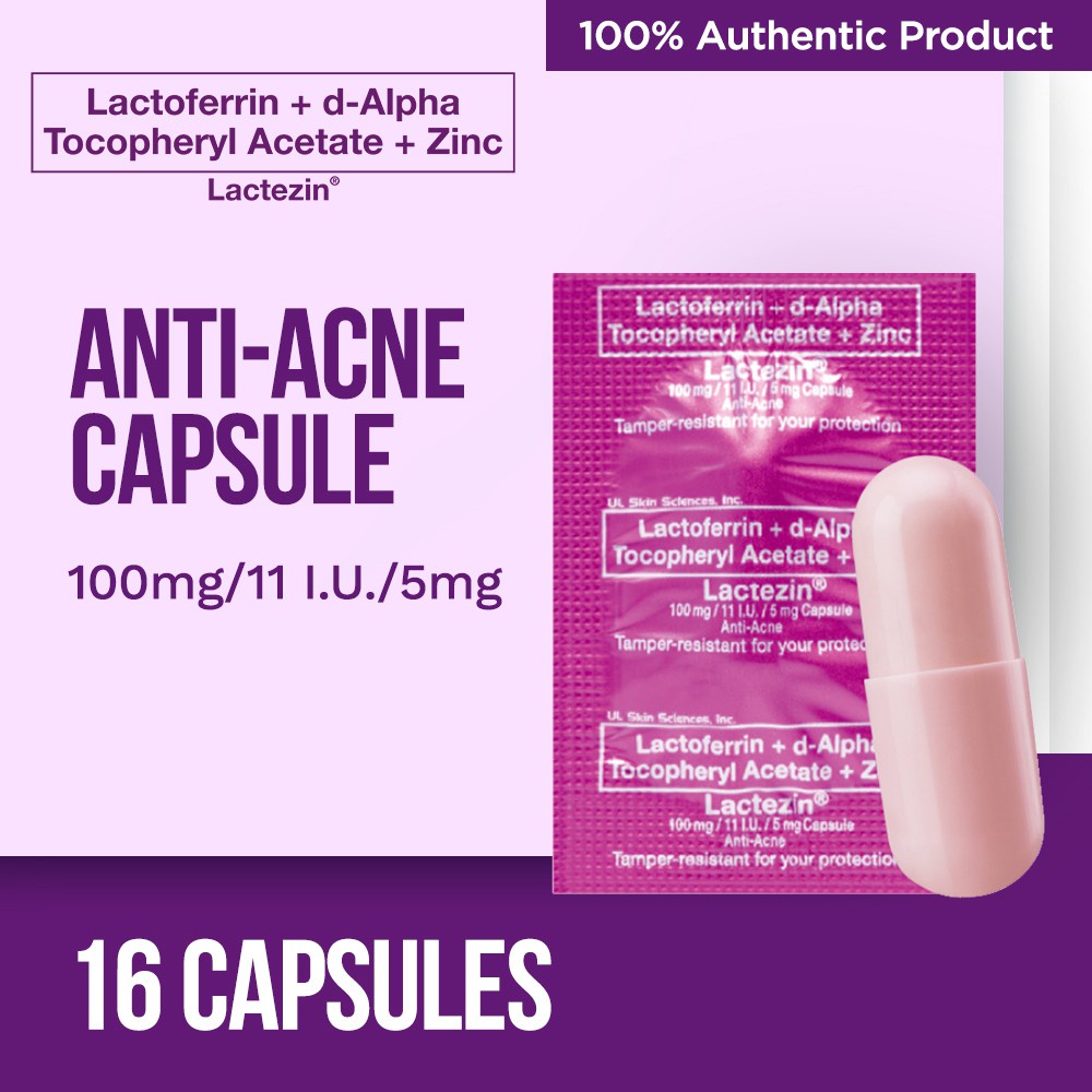 Lactezin 100mg Anti-Acne 16 capsules | Shopee Philippines