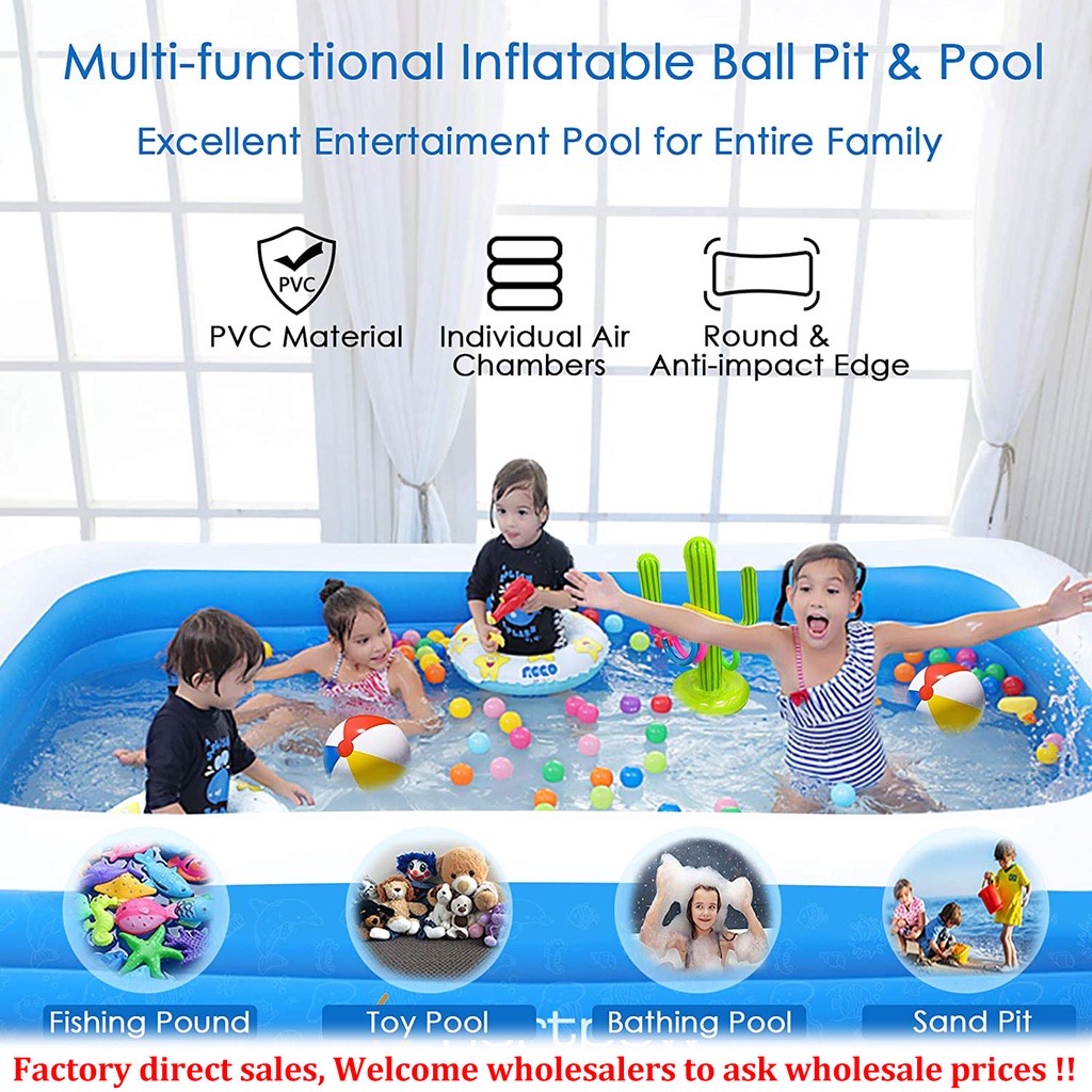 BESTWAY INFLATABLE SWIMMING POOL RECTANGULAR #54005 (SMALL) | Shopee ...