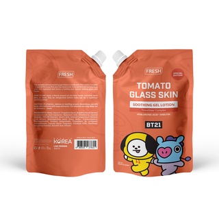 FRESH with BT21 Tomato Glass Skin Soothing Gel Lotion 120ml | Shopee ...