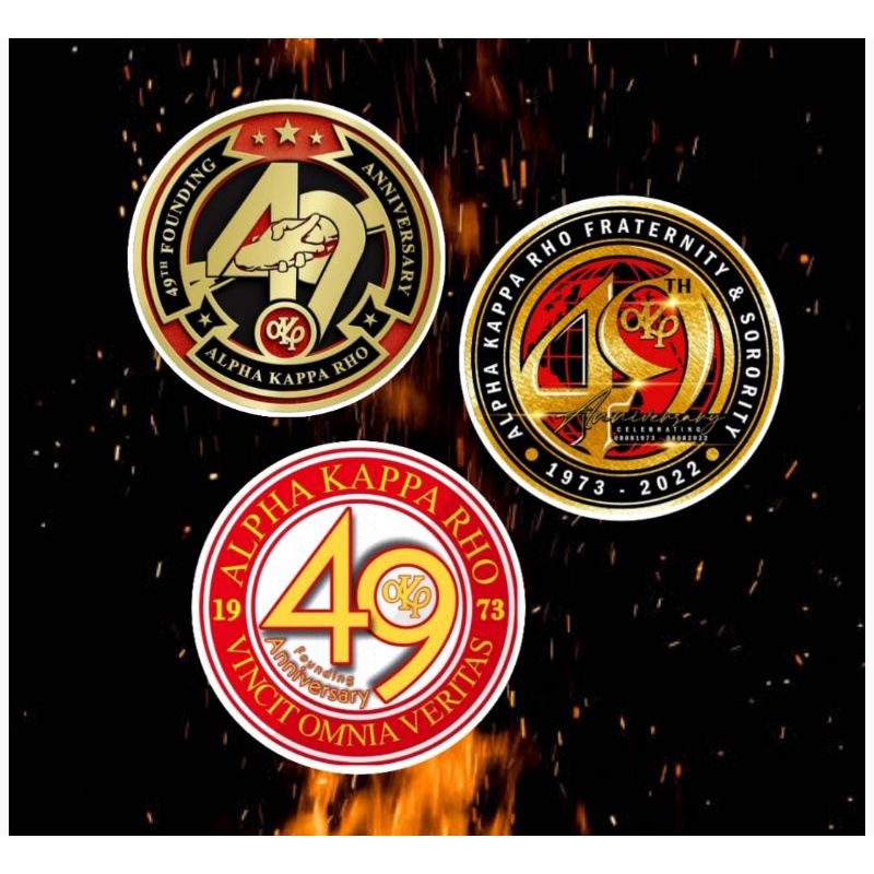 Alpha Kappa Rho 49th Anniversary Sticker Vinyl Waterproof Sticker ...