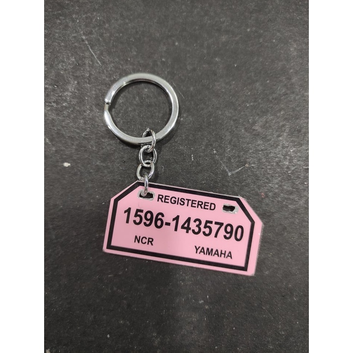 CUSTOMIZED ACRYLIC MINI PLATE KEYCHAIN | Shopee Philippines
