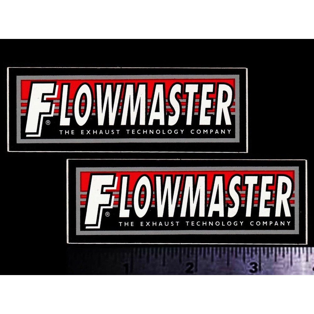 x2 FLOWMASTER Mufflers - Set of 2 Original Vintage Racing Decals ...