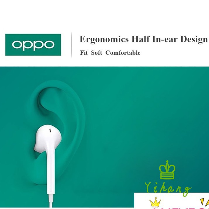 OPPO 3.5mm Jack Earphone for A53 A92 A52 A72 A12 Reno 4 Headphone ...