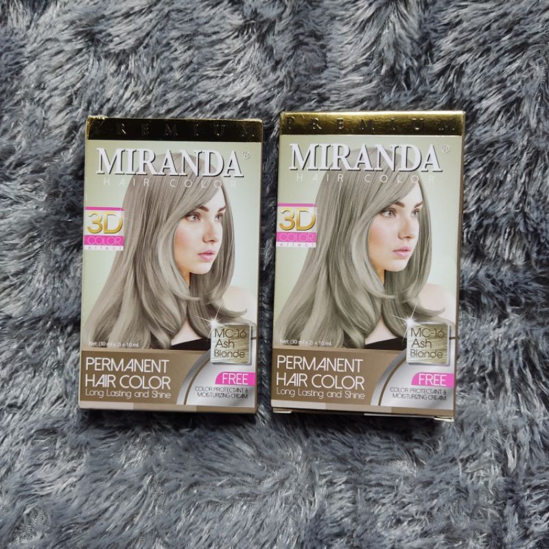 Miranda Hair Color (Permanent Hair Paint) MC14 Golden Brown 30ml ...