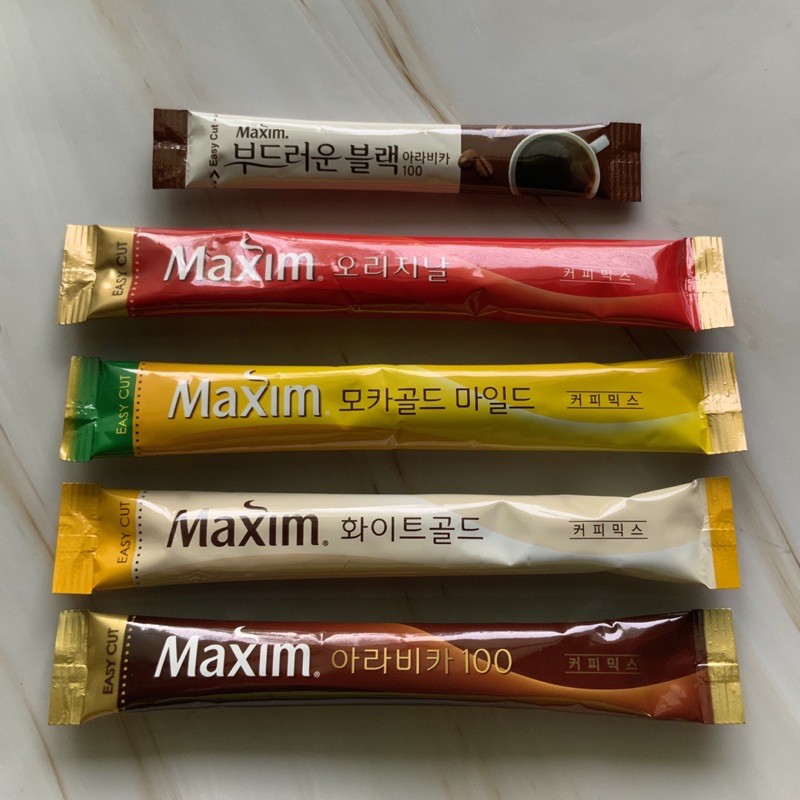 [ON HAND] MAXIM COFFEE ASSORTED 5 FLAVORS | Shopee Philippines