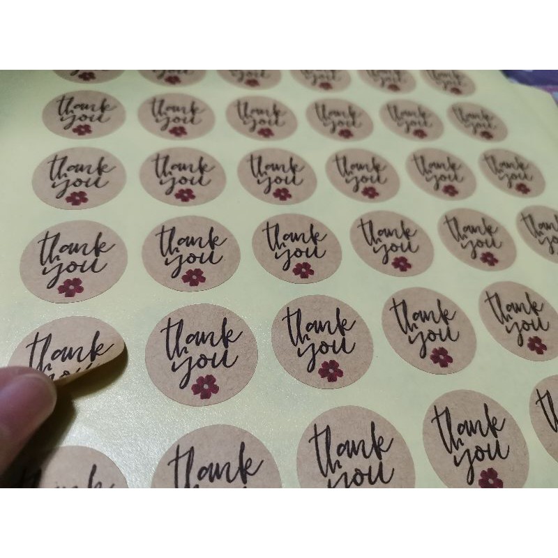 CUSTOM KRAFT STICKER LABEL | Shopee Philippines