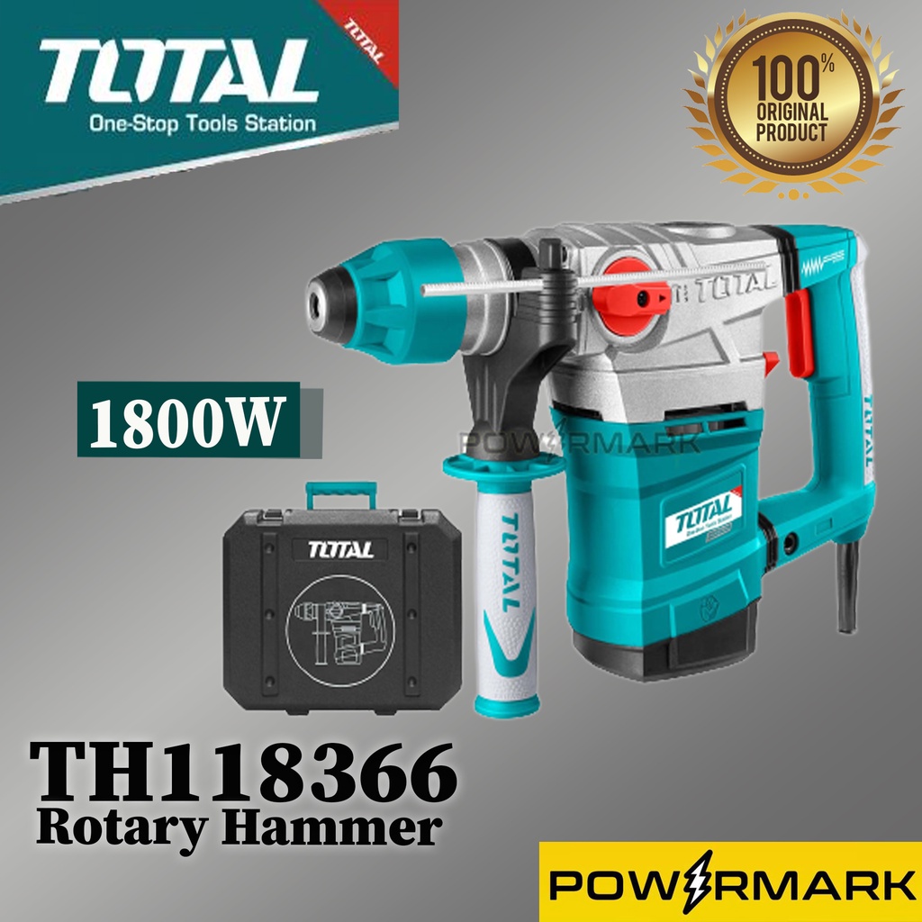 TOTAL TH118366 Rotary Hammer 1800W [POWERMARK | THD] | Shopee Philippines