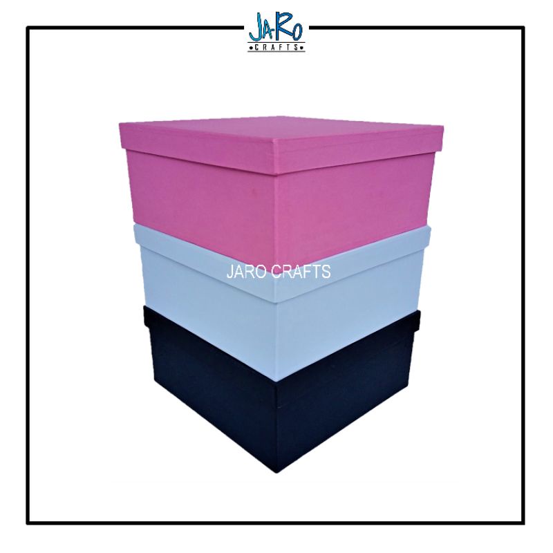 9x9x4 inches - Square Hard Box / Gift Box | Shopee Philippines