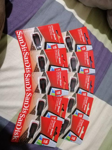 Sandisk Cruzer Blade 16GB USB Flash Drive Set of 10 | Shopee Philippines