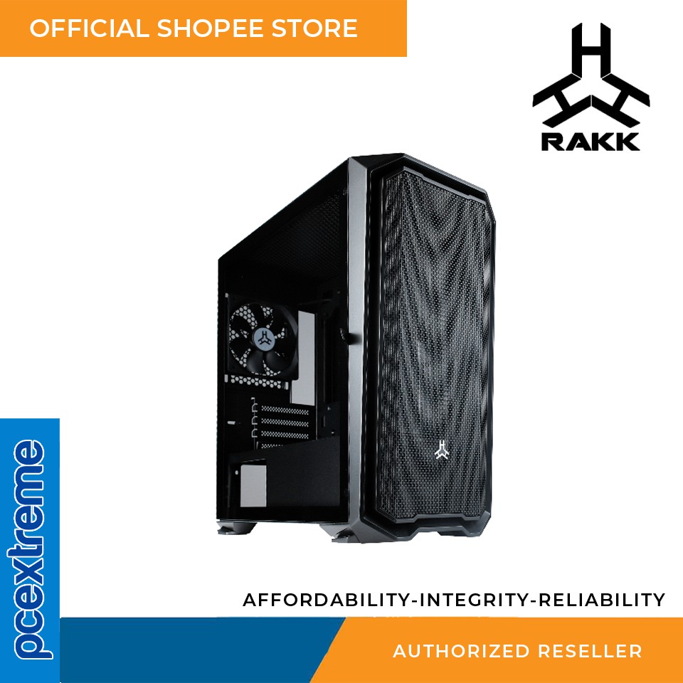 RAKK Haliya MATX Gaming Case Black | Shopee Philippines