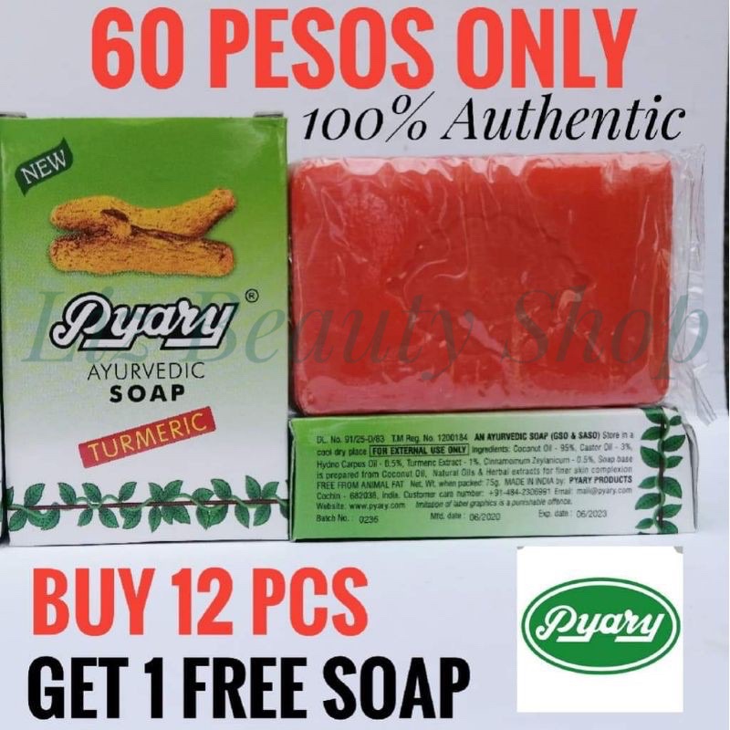 ONHAND! Pyary Turmeric Soap(101% Authentic) | Shopee Philippines