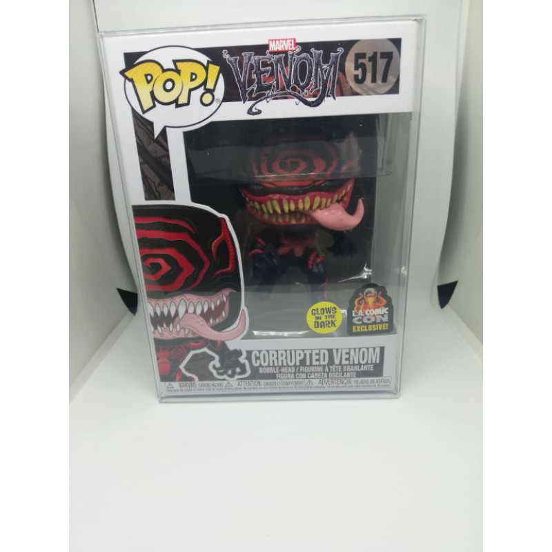 Marvel Venom Funko Pop! Corrupted Venom Glow in the Dark (LA Comic Con ...