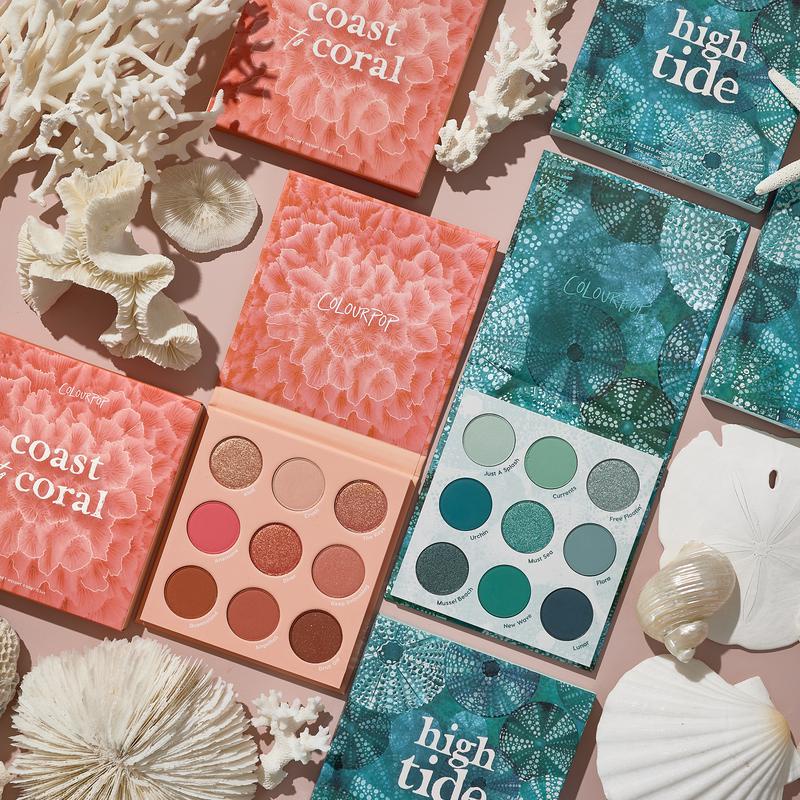 Authentic Colourpop Coast to Coral & High Tide 9 pan Palette | Shopee ...