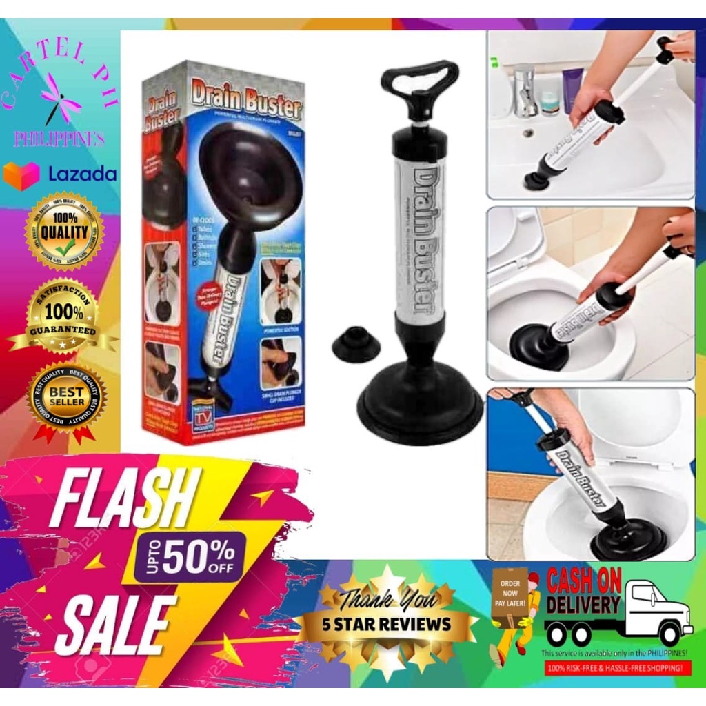 100% High quality Heavy Duty drain busters toilet plunger High pressure ...