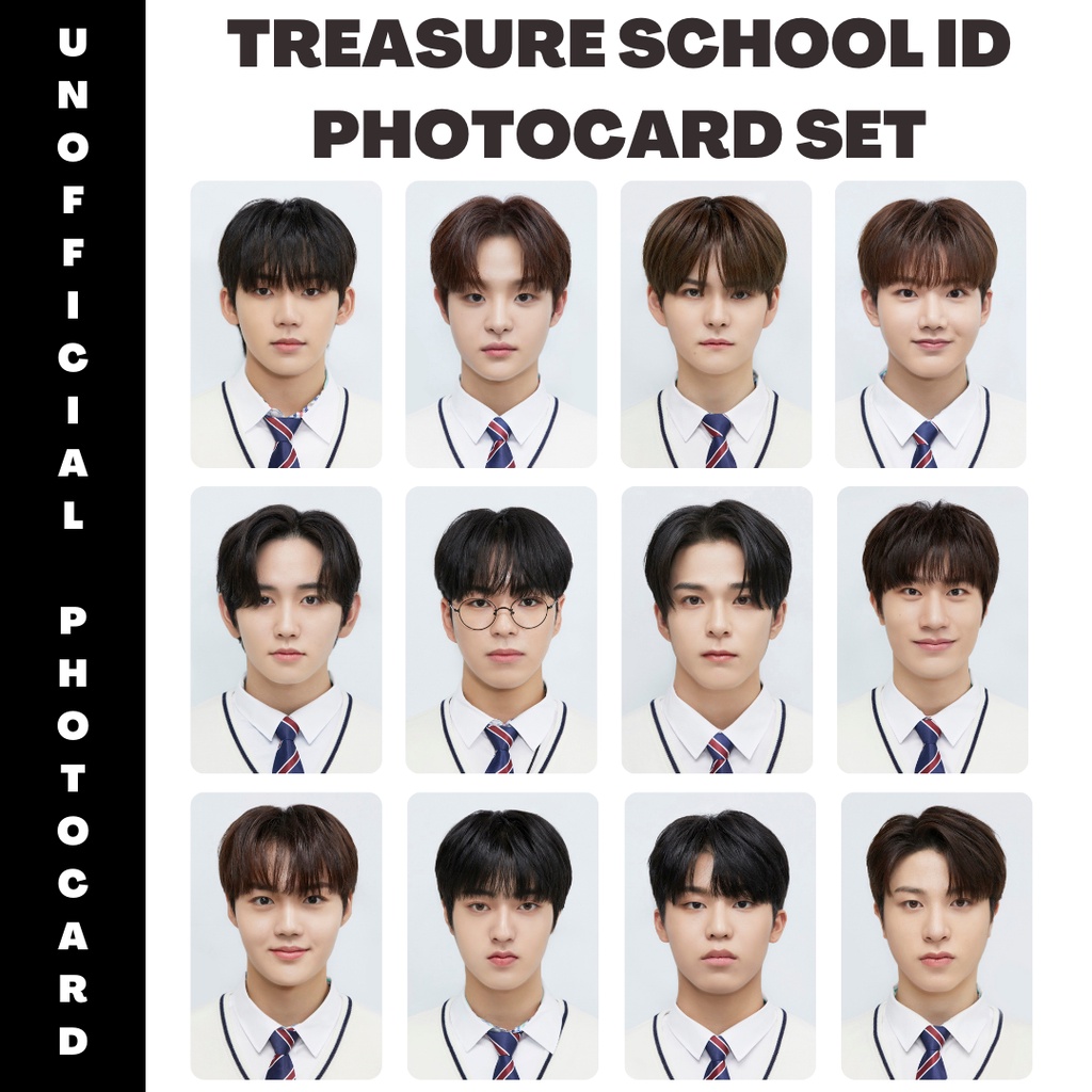 TREASURE SCHOOL ID PHOTOCARD SET | Shopee Philippines