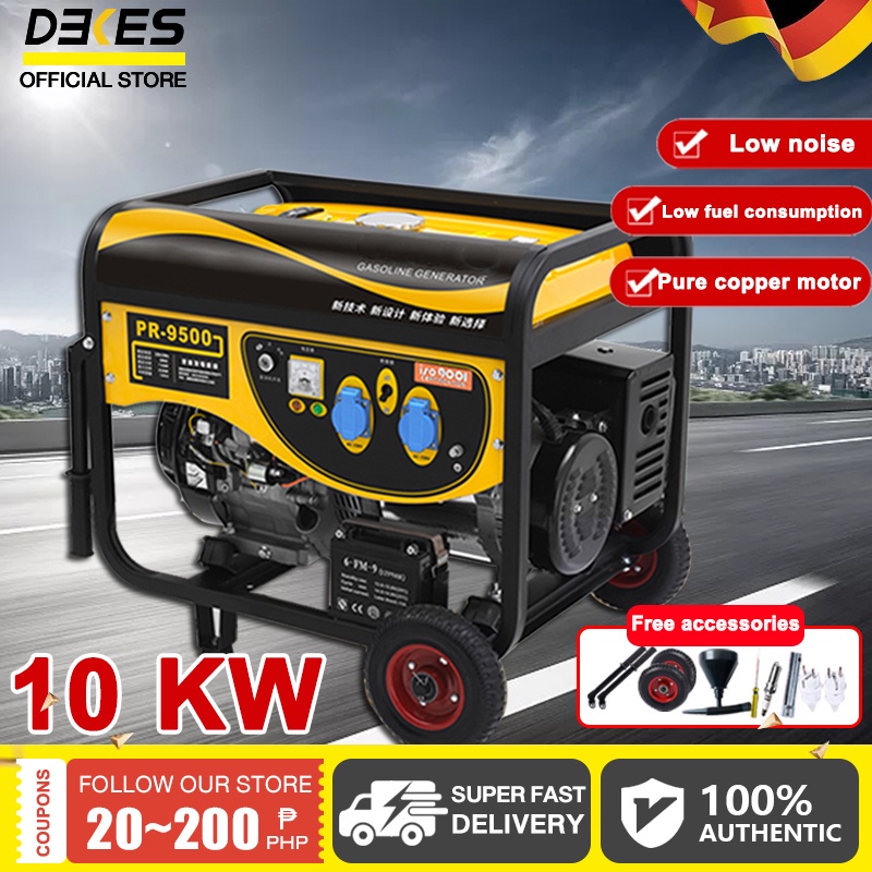 Portable Gasoline Generator 3500W Electric Battery and Manual Recoil ...