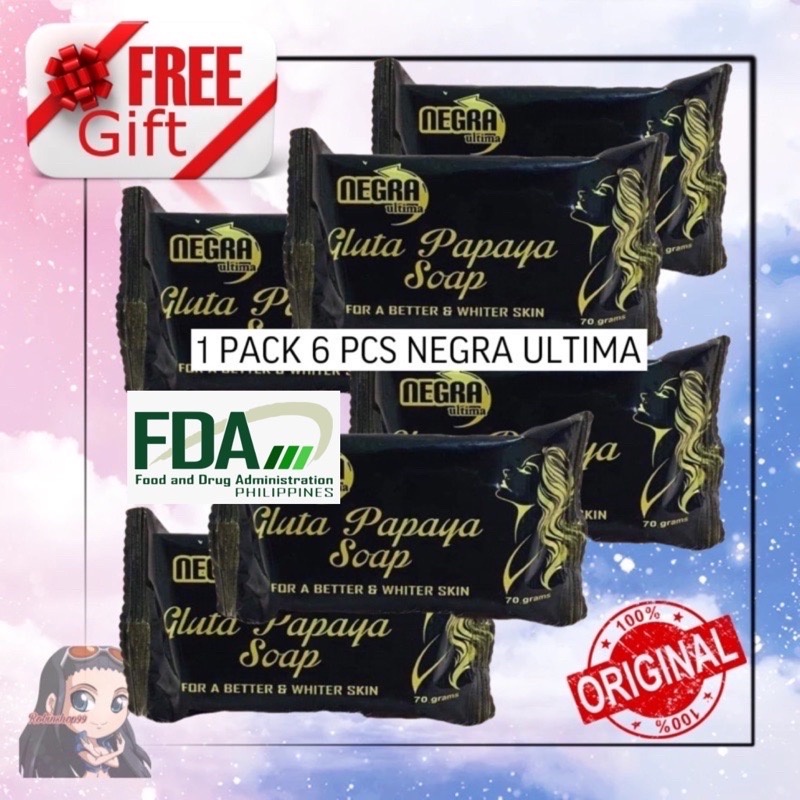 NEGRA Gluta Papaya Soap (6pcs Per Pack) | Shopee Philippines
