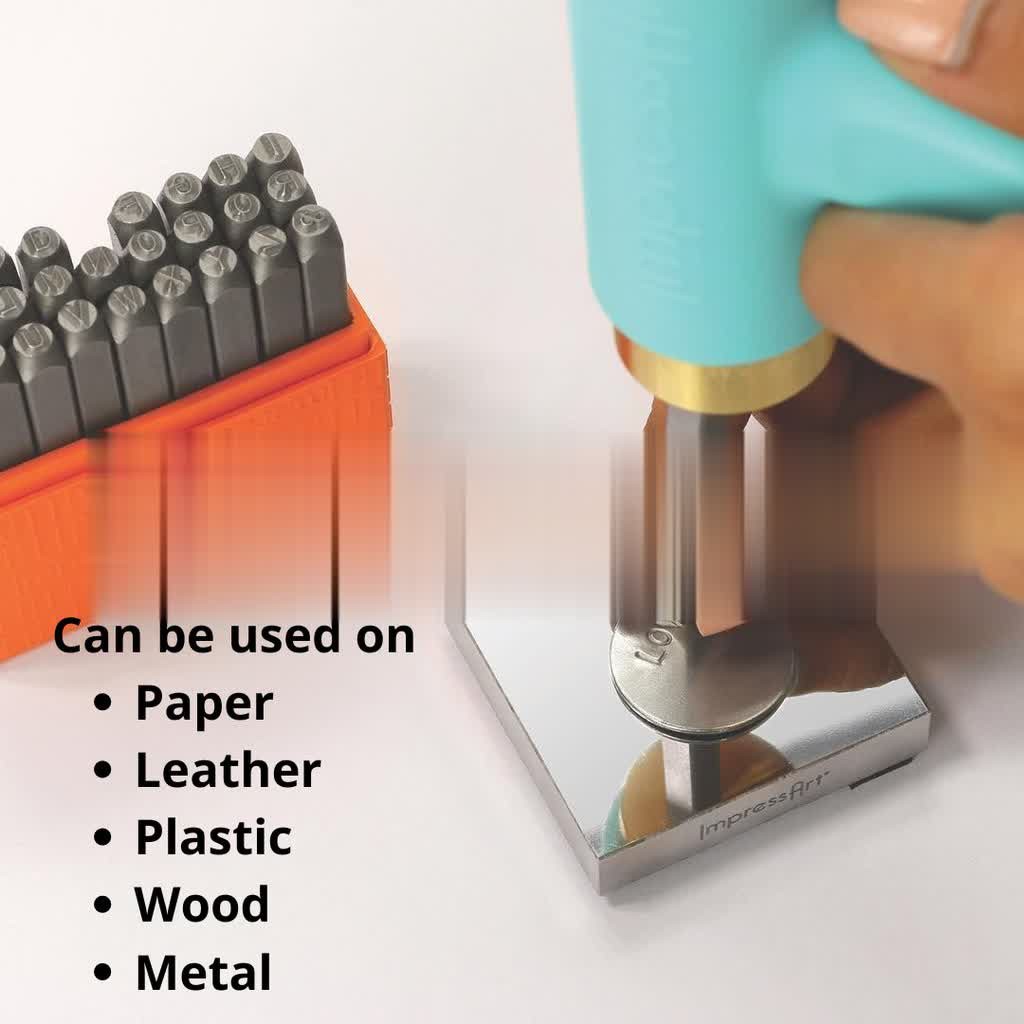 Steel 6mm letter number Alphabet and Number Stamp Punch Set Steel Stamp ...