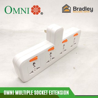 Omni Multiple Socket Extension Adapters (3 gang or 4 gang) | Shopee ...
