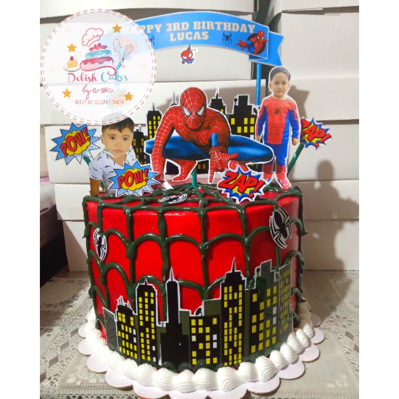 Spider Man Web SP Edible Image Cake Topper Personalized, 40% OFF
