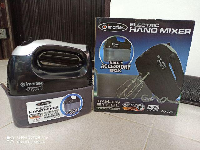 Imarflex Electric Hand Mixer IMX-270B Black | Shopee Philippines
