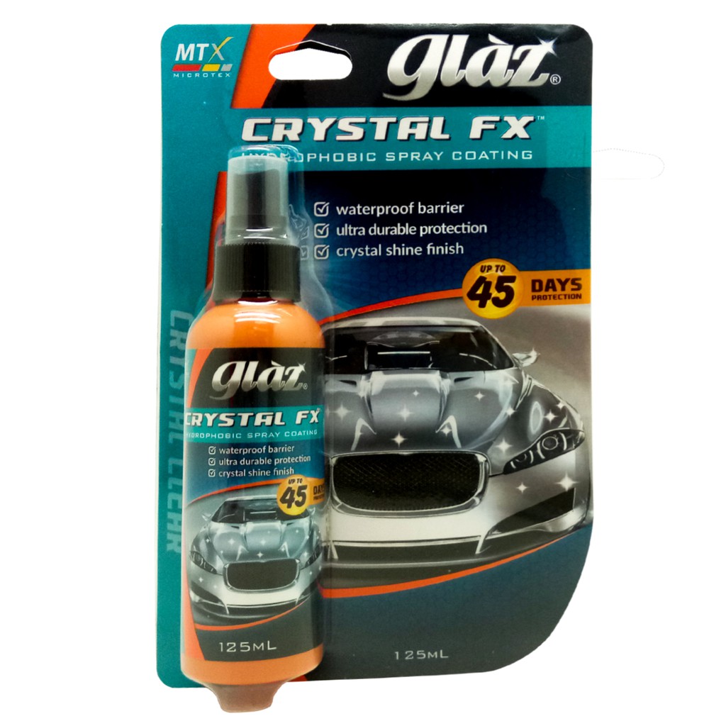 Microtex Glaz Cyrstal FX Hydrophobic Spray Coating 125mL | Shopee ...