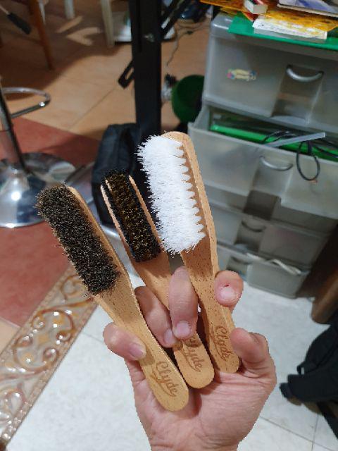 Clyde Shoe Brush Kit (Horse hair brush, Sole brush and Suede brush) | Shopee Philippines