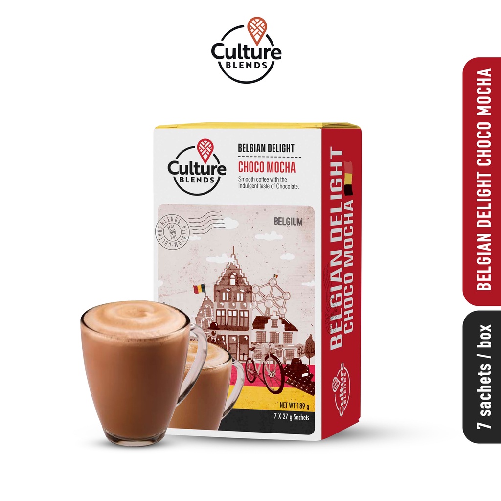 CULTURE BLENDS Belgian Delight Choco Mocha Coffee 27g x 7 sachets ...