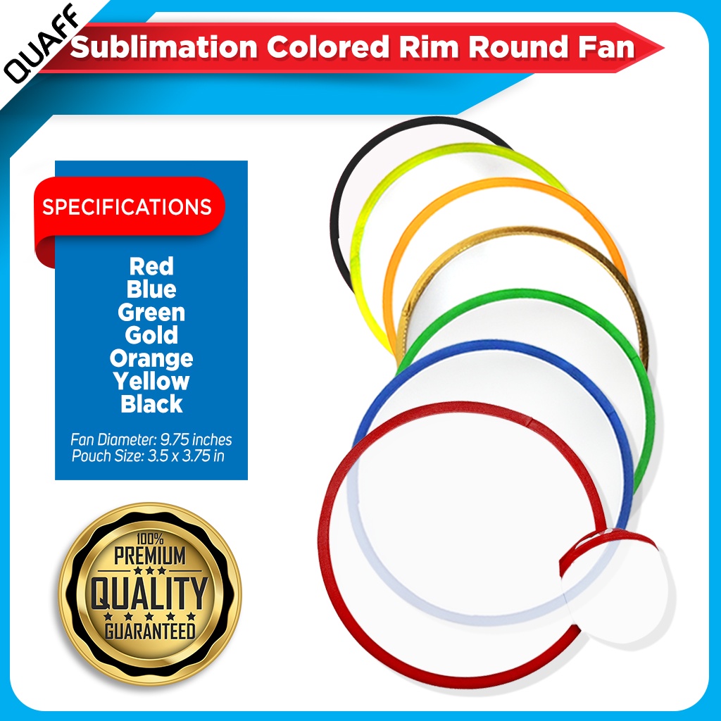 Sublimation Round Fan / Foldable Fan / Twisted Fan (100 pcs per bundle ...