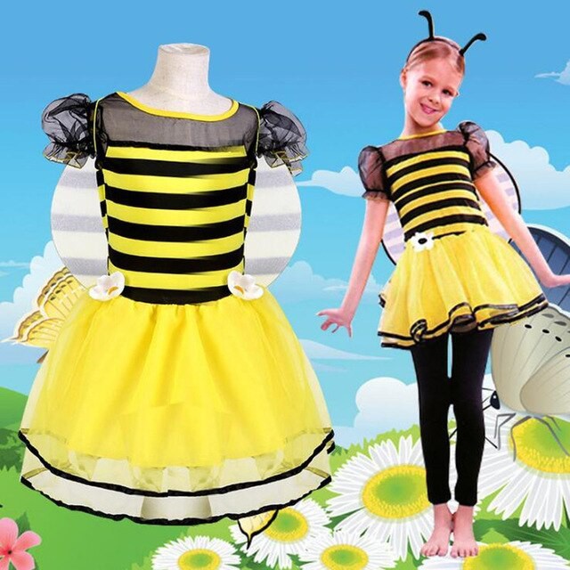 Honey Bee Fairy Dress Costumes for Girls | Shopee Philippines
