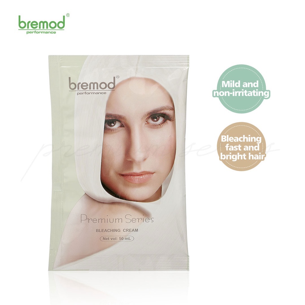 Bremod Premium Series Bleaching Cream 50ml Hair Color Fade Brightener ...